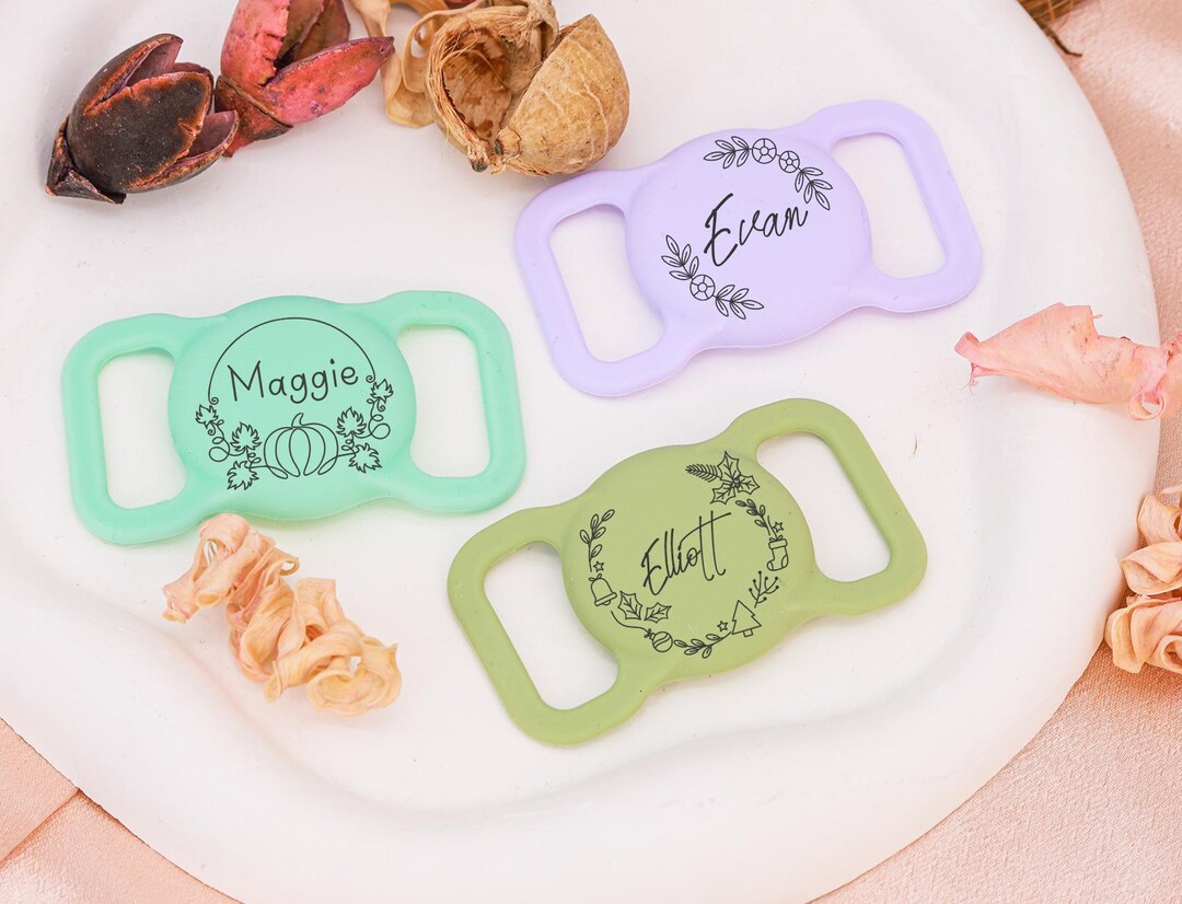 Personalized Pet Apple Air Tag Holder for Dog Collar,dog ID Name Tag ...