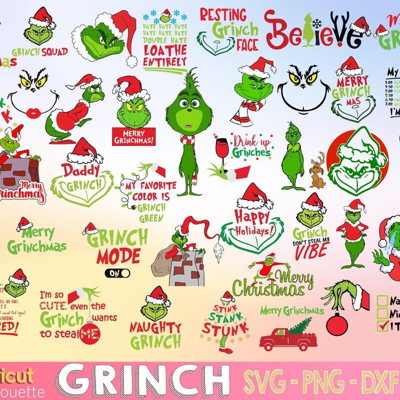 Grinch Svg File - Etsy
