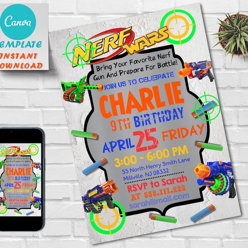 Nerf Wars Games - Etsy