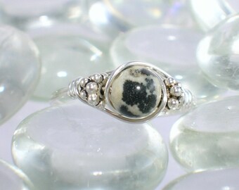 Turquoise Sterling Silver Bali Bead Ring Any Size | Etsy