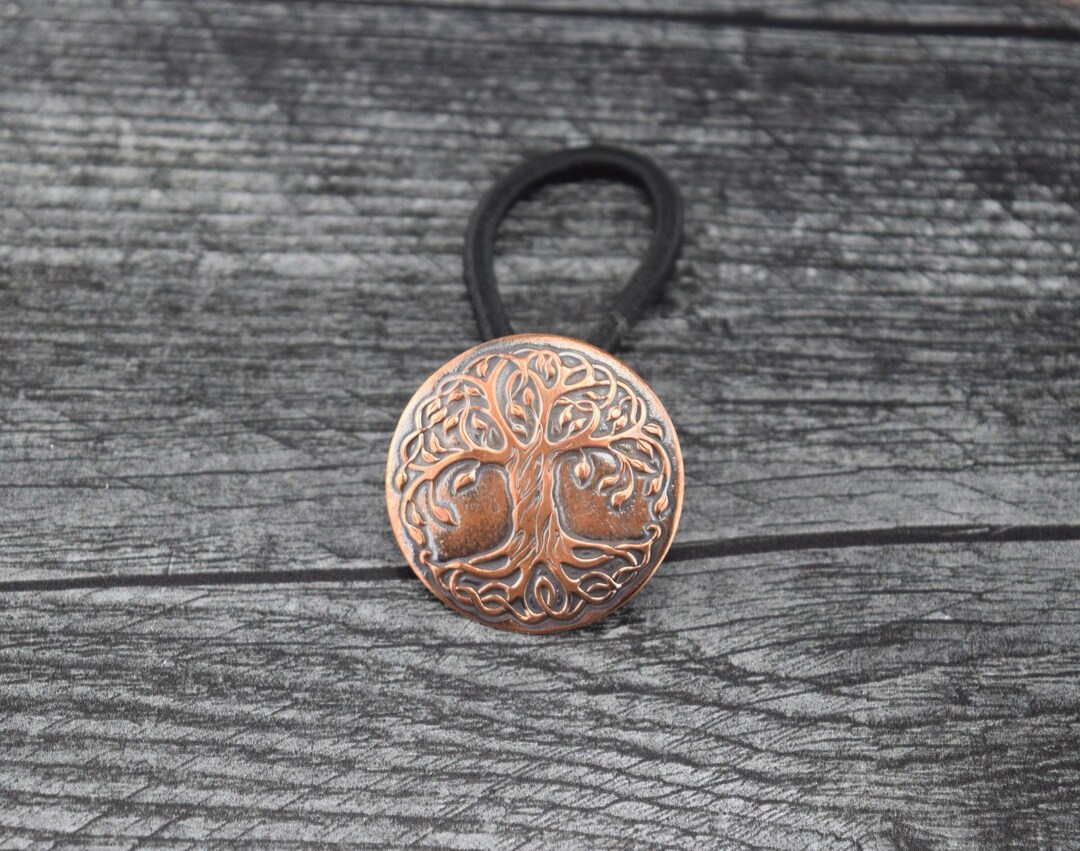 Copper Tree of Life Ponytail Cover - Etsy