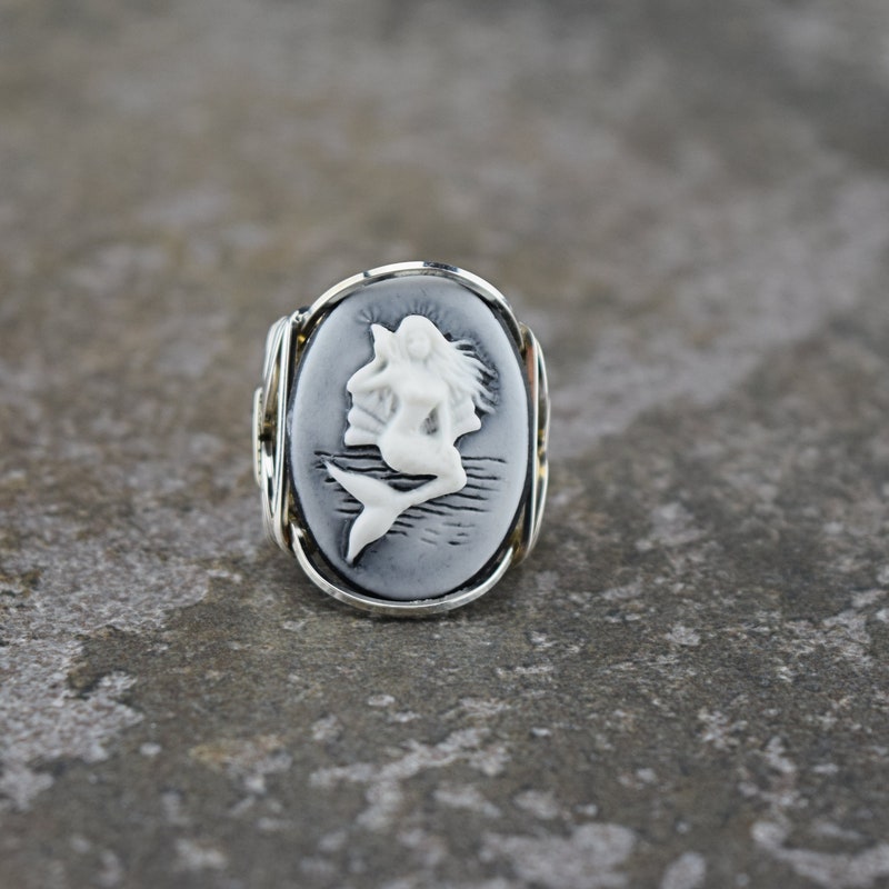 Silver Mermaid Ring - Etsy