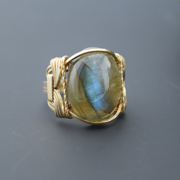Labradorite Ring - Etsy
