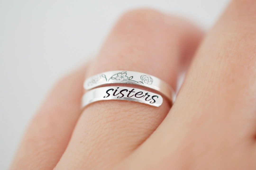 Sisters Wrap Ring Sterling Silver Ring - Etsy