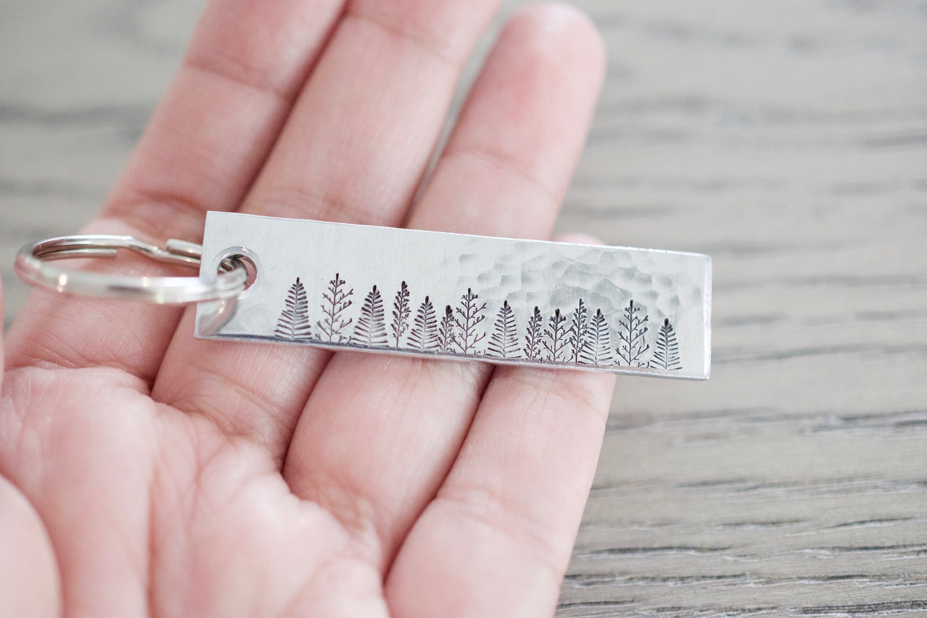 Forest Keychain Tree Keychain Personalized Gift - Etsy Canada