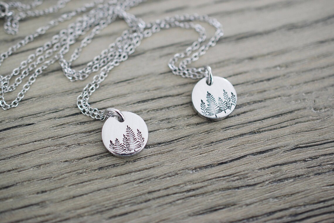 Forest Necklace Evergreen Necklace Small Tree Charm - Etsy