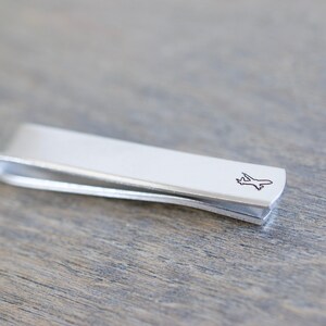 Airplane Tie Clip - Hand Stamped Plane Tie Clip - Etsy