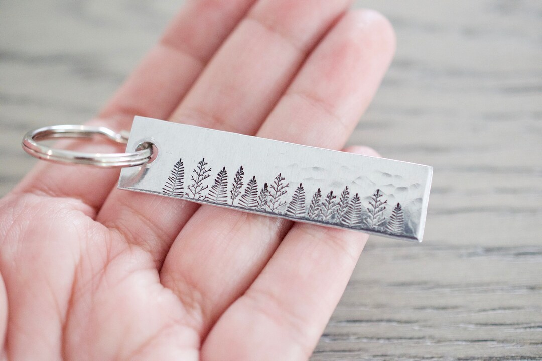 Forest Keychain Tree Keychain Personalized Gift - Etsy Canada