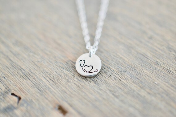 Stethoscope Necklace Nurse Jewelry Etsy