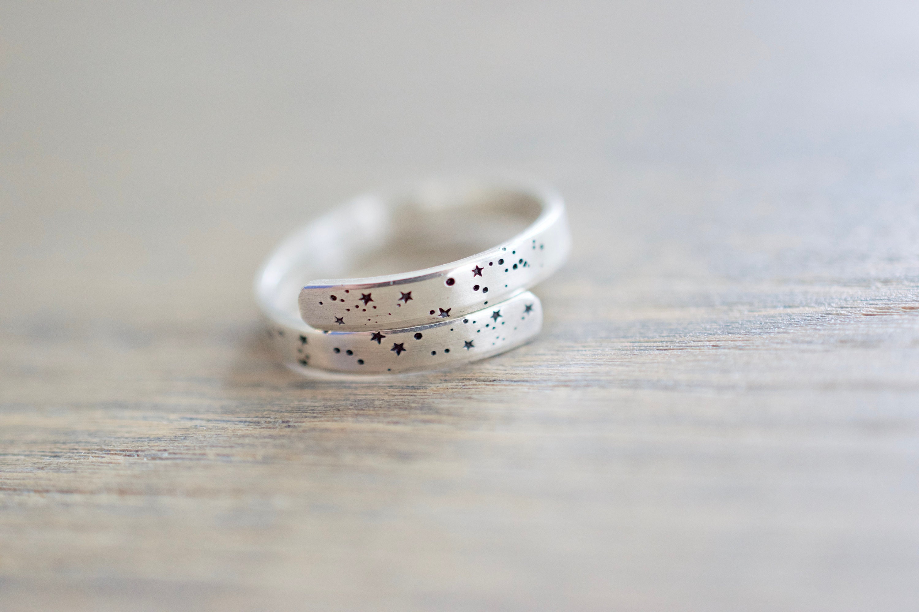 Star Ring Sterling Silver Starry Wrap Ring Gift for Her - Etsy