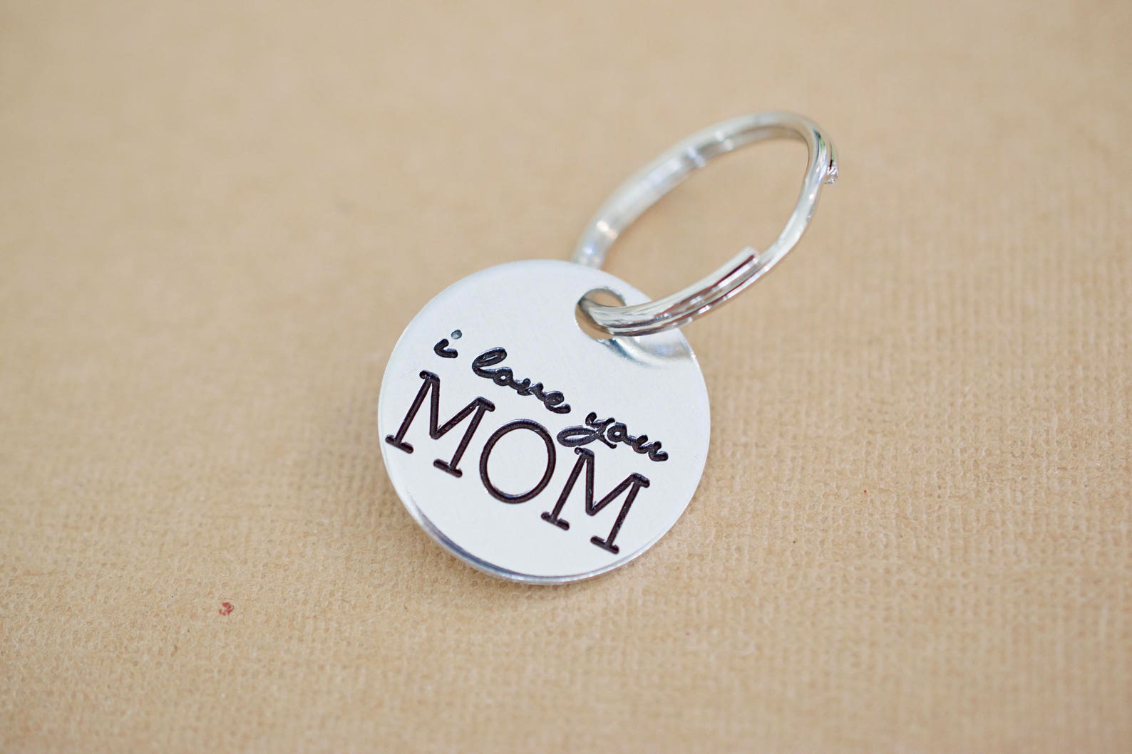 I Love You Mom Keychain Mom Keychain Mother's Day - Etsy