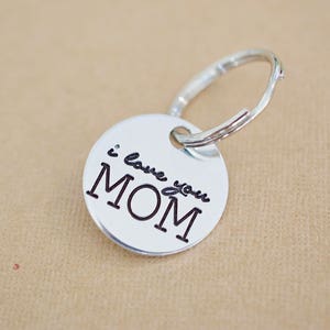 I Love You Mom Keychain - Mom Keychain - Mother's Day - Custom Keychain ...