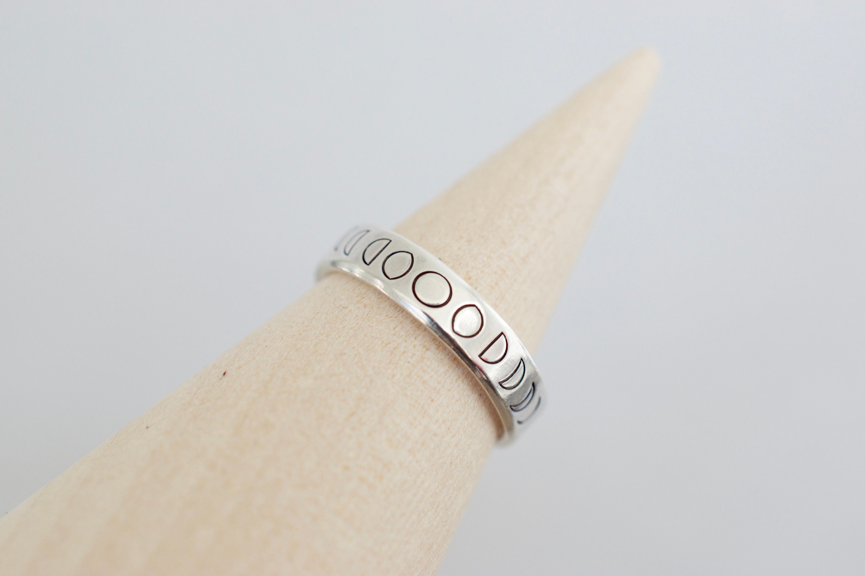 Moon Ring Sterling Silver Ring Moon Phase Ring Astrology - Etsy