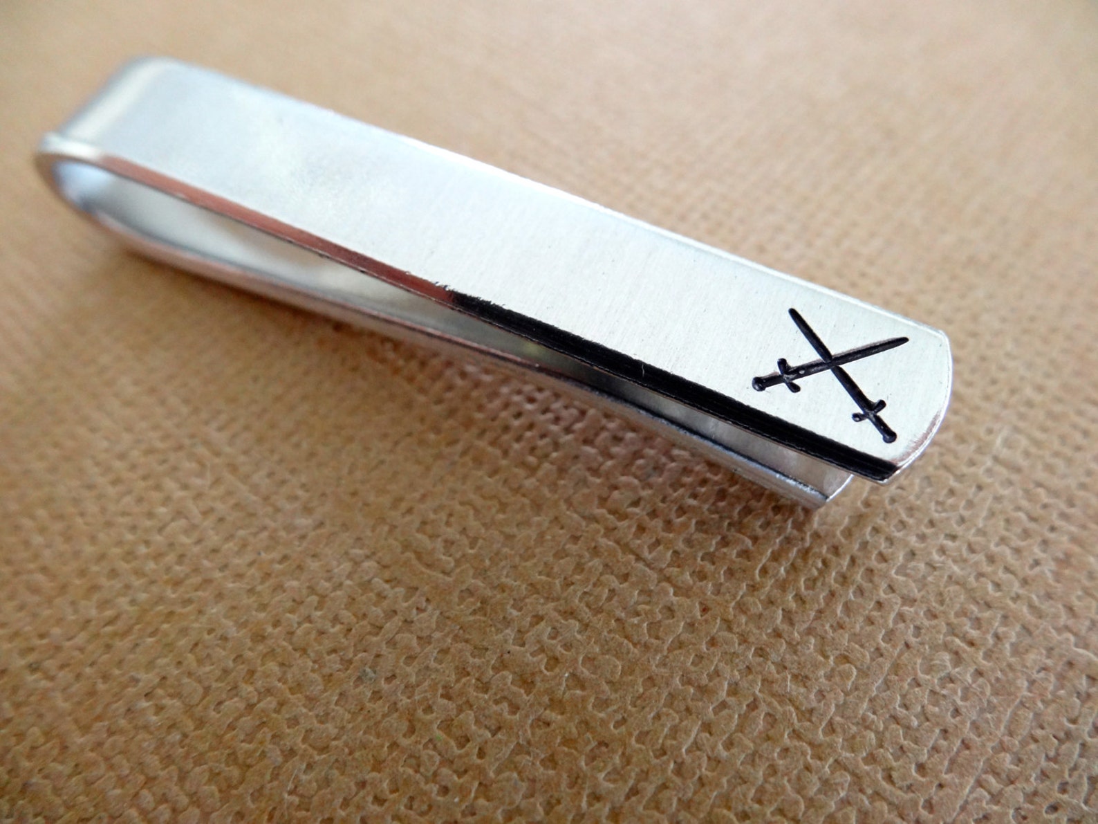 Swords Tie Bar Custom Tie Clip - Etsy