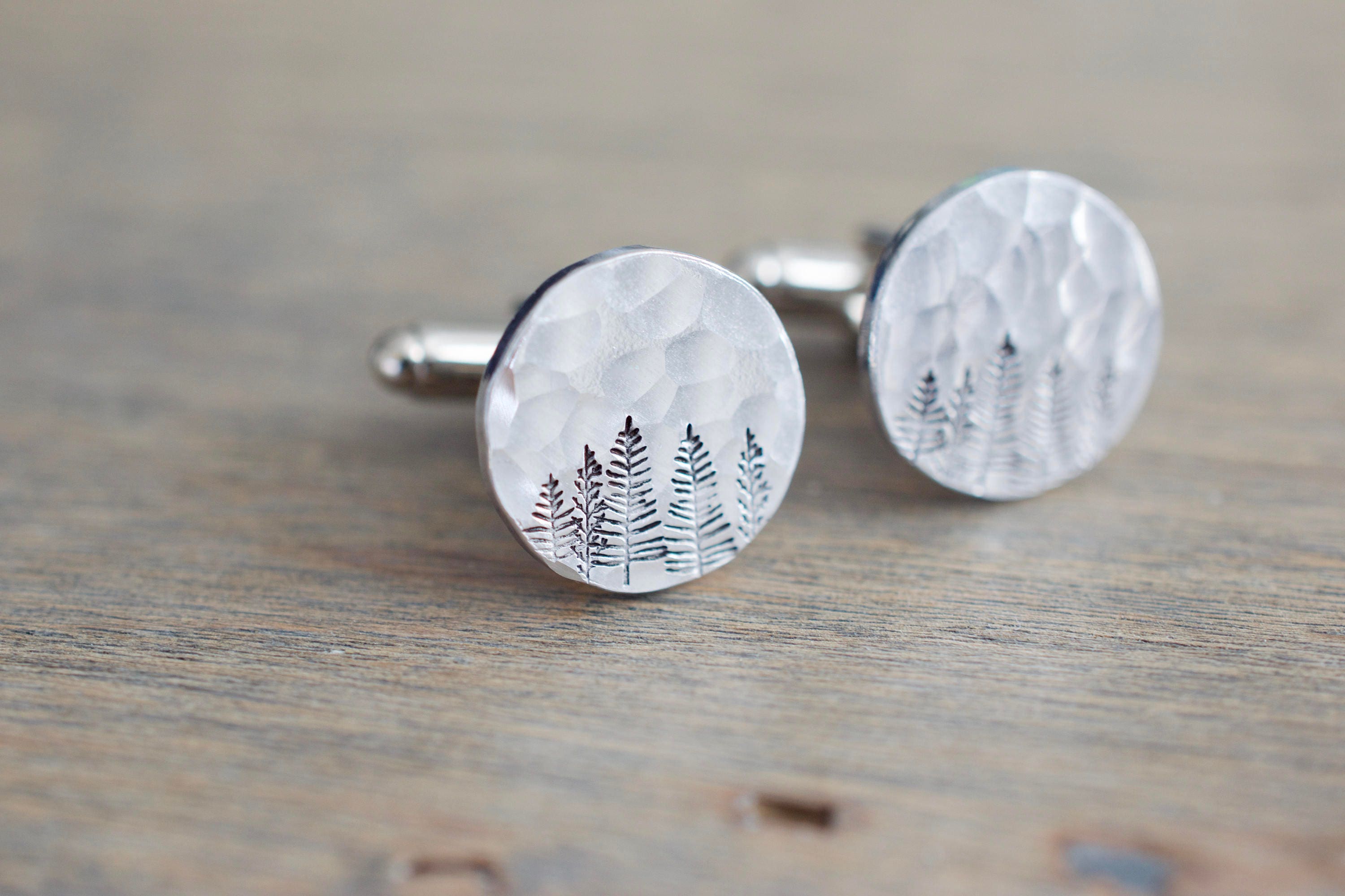 Forest Cufflinks Custom Tree Cuff Links Gift for Him | Etsy