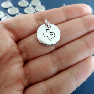 Texas Charm - Personalized Charm - State Charm - Personalized State ...