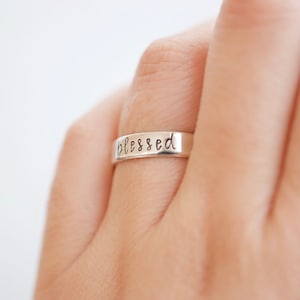 Blessed Ring - Sterling Silver Ring - Ring for Woman - Gifts for Her - Etsy