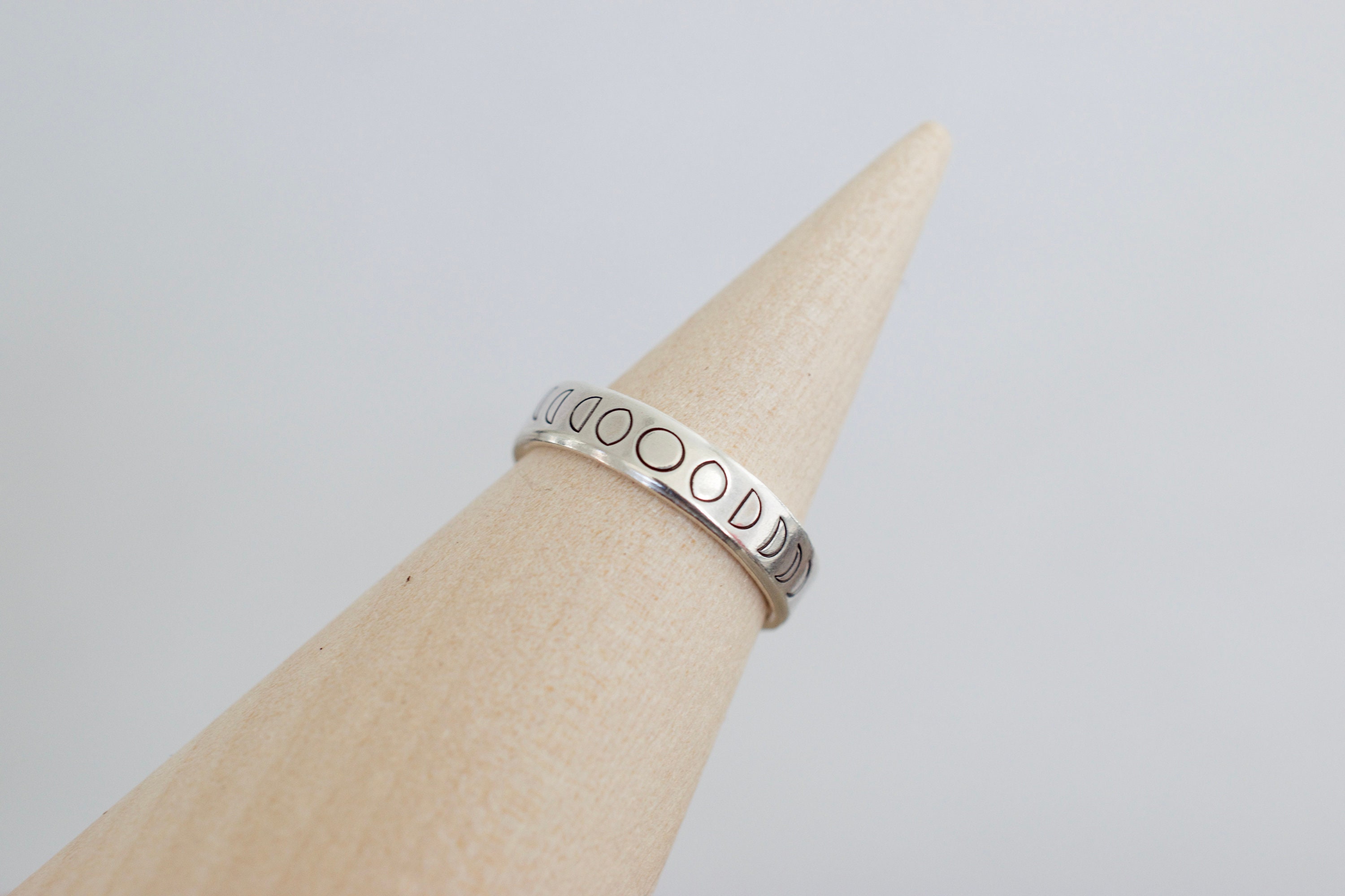 Moon Ring Sterling Silver Ring Moon Phase Ring Astrology - Etsy