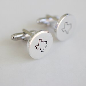 Texas Cufflinks - State Cuff Links - Personalized Texas Cufflinks - Etsy