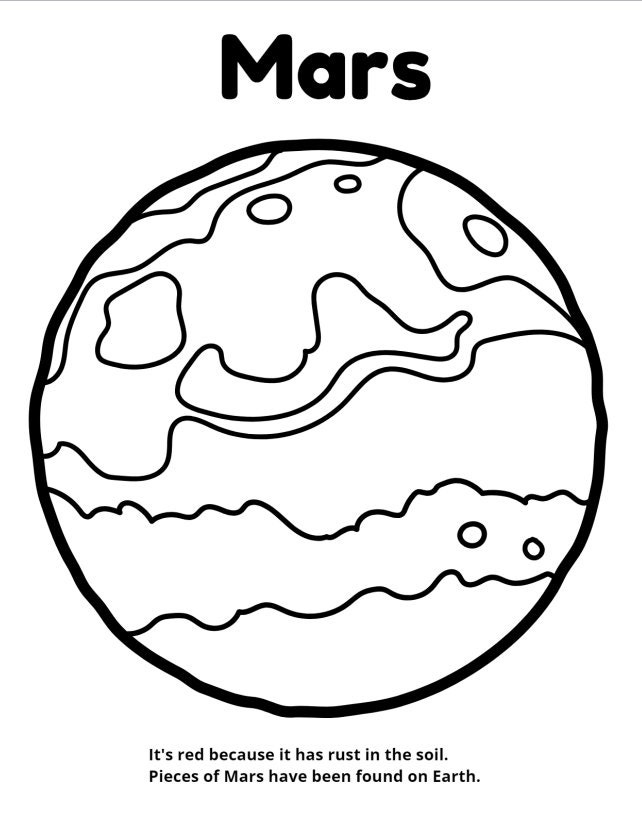 Digital Solar System Coloring Book - Etsy