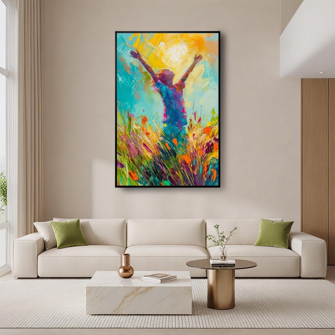 Abstract Freedom Oil Painting on Canvas: Unframed Wall Art - Etsy
