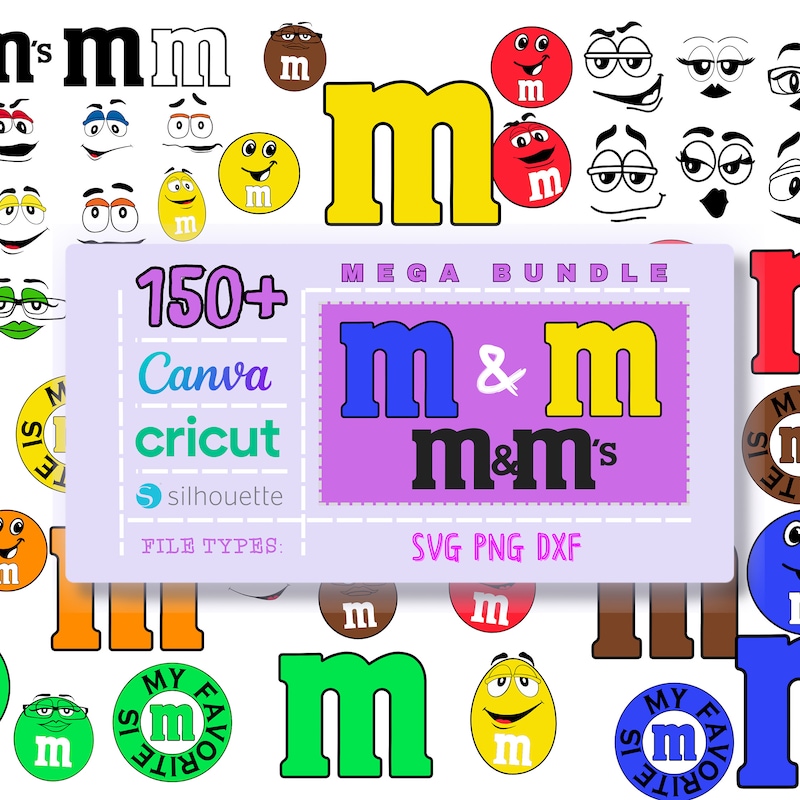 M and M Logo Download - Etsy