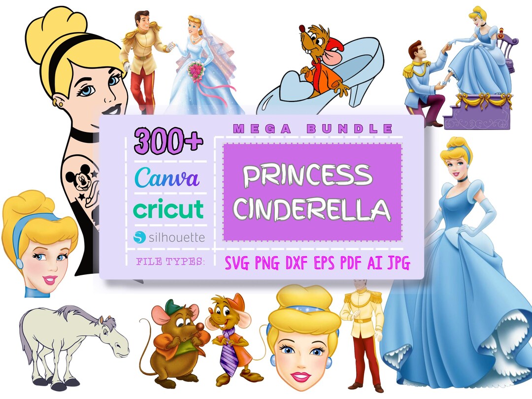 Cinderella SVG Bundle, Princess Cinderella Bundle, Cindirella Svg Files ...