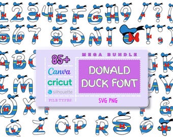 Donald Doodle Alphabet Duck Letters Alphabet Donald Pluto Daisy Goofy ...