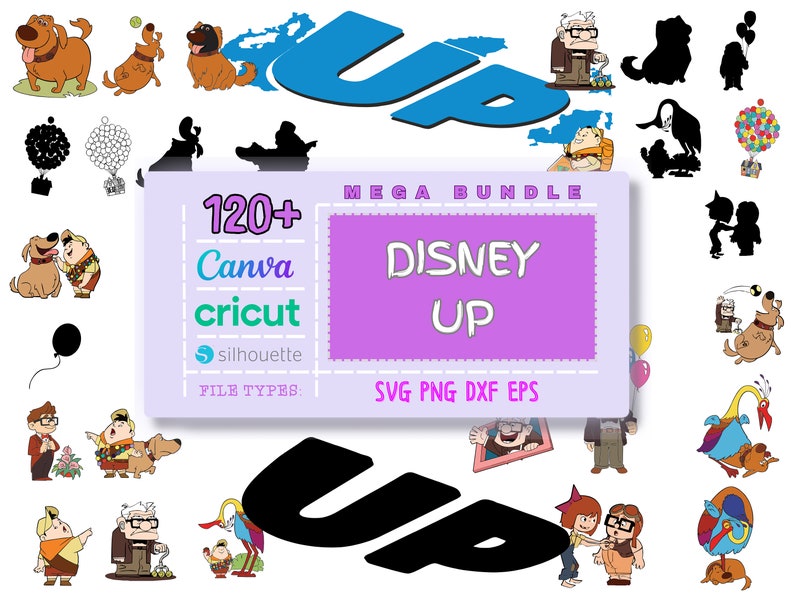 Up Cartoon Svg Bundle, Movie Pixar Digital SVG PNG Cut Files for ...
