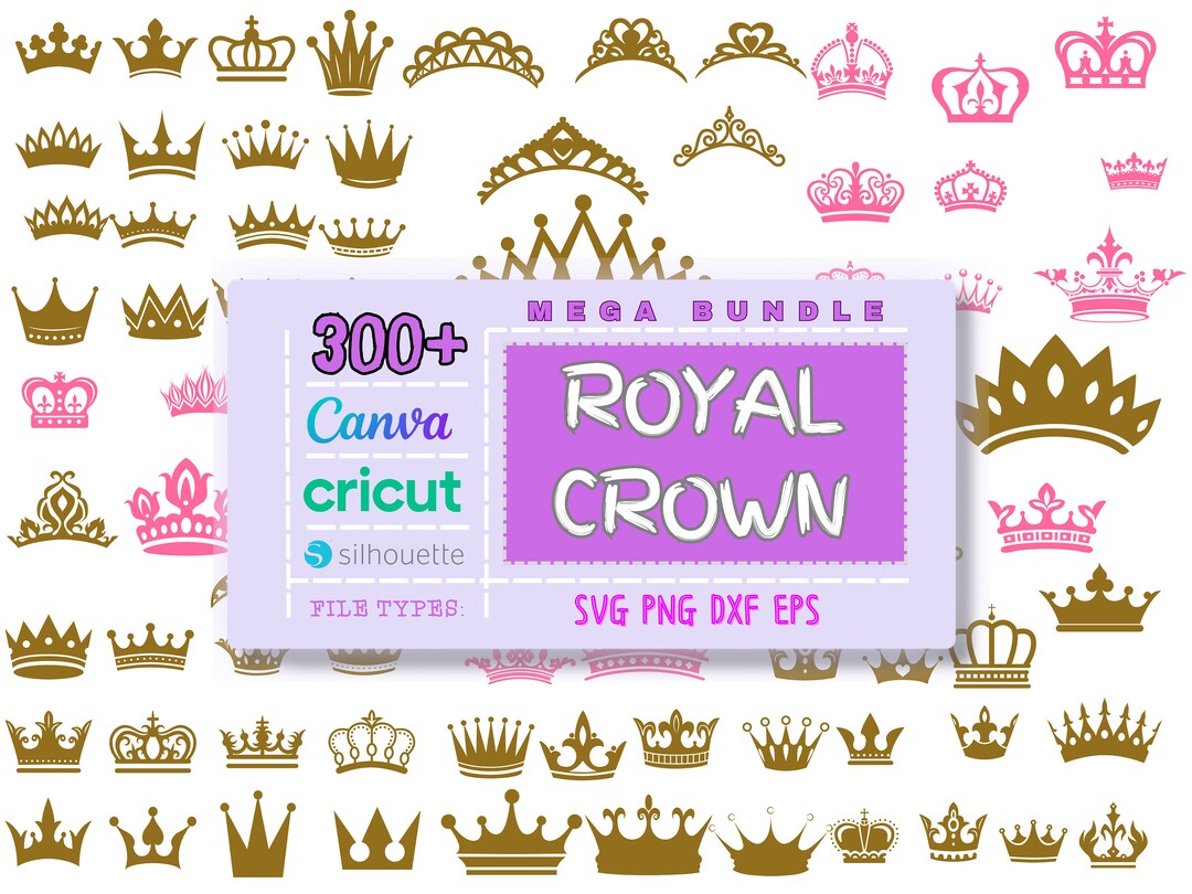 Royal Crown SVG, Princess Tiara SVG, King Crown, Queen Crown, Princess ...