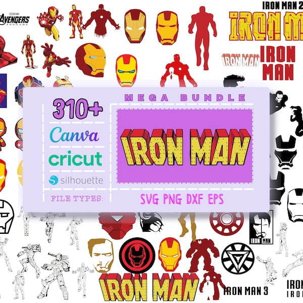 Iron Man Svg - Etsy
