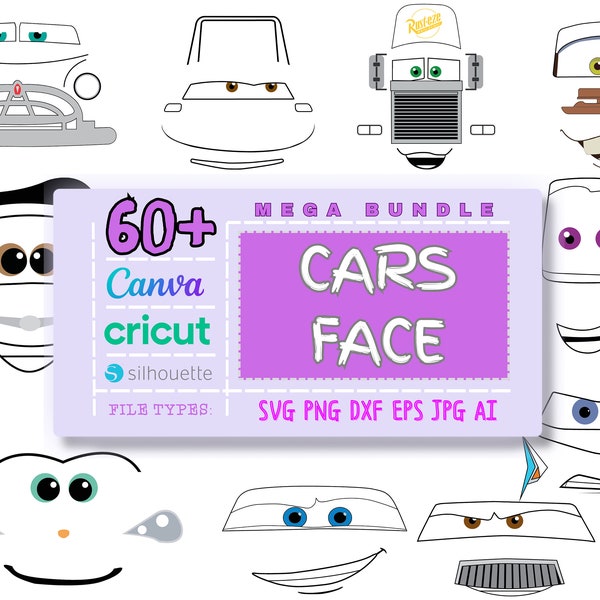 Mater Face Svg - Etsy