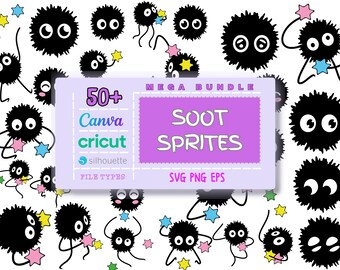 Enchanting Soot Sprite SVG Bundle: Studio Ghibli Inspired Vector ...