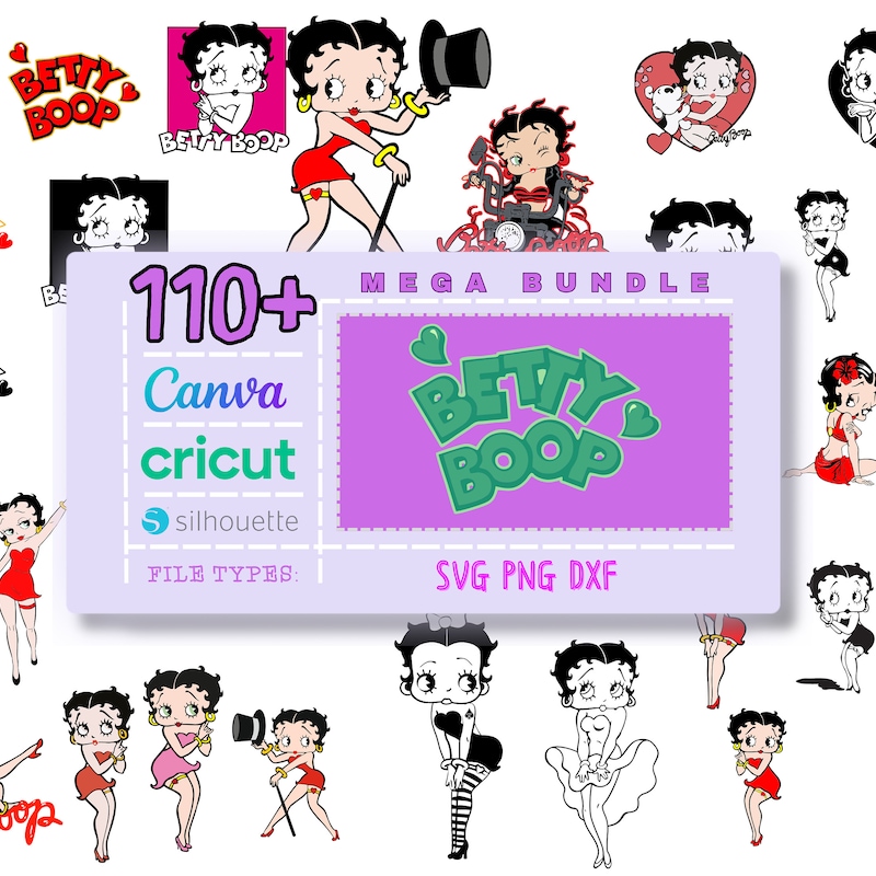 Betty Boop Svg - Etsy