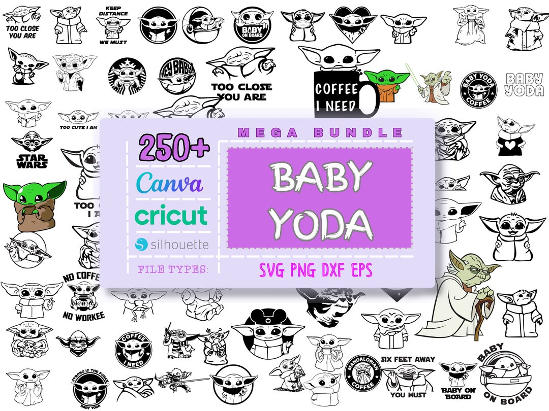 Baby Yoda Svg Bundle, Grogu, Starwarss, Mandaloriaann, Layered ...