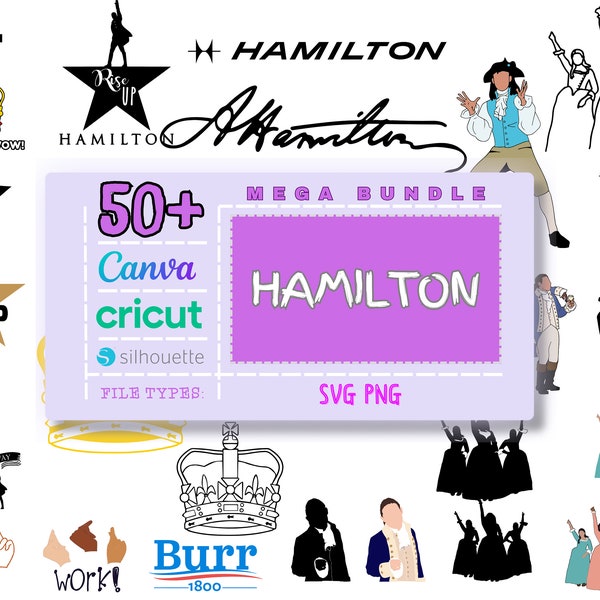 Hamilton Svg - Etsy