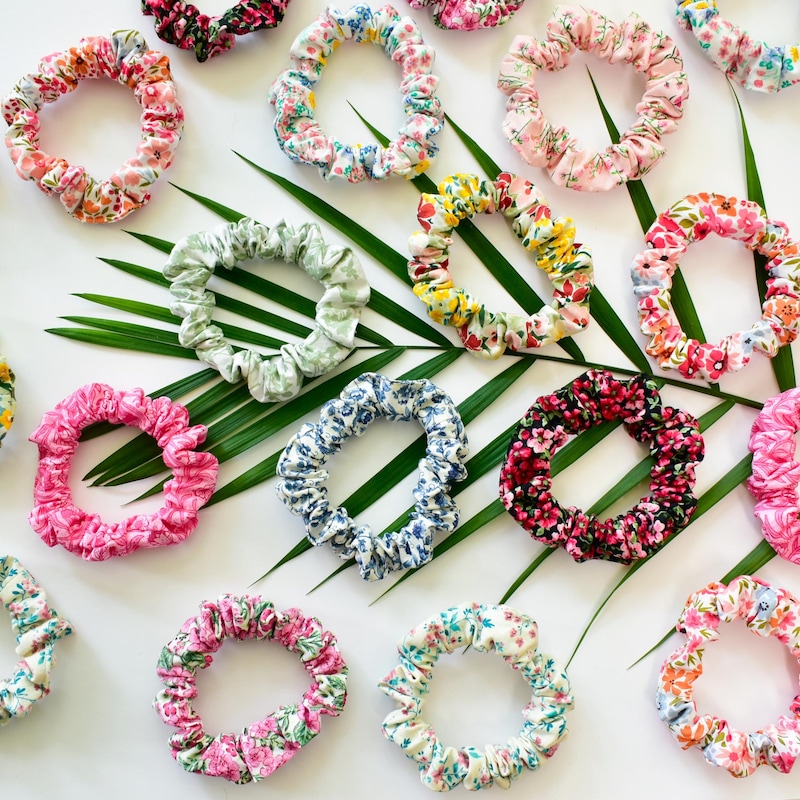 Floral Scrunchie - Etsy