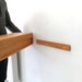 Solid Wood Floating Console Table and Nightstand, Custom Size - Etsy