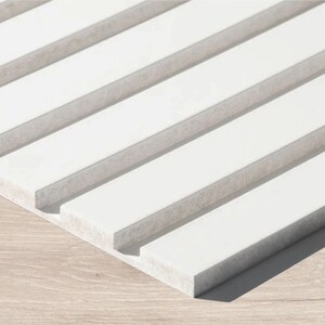 Slatted Headboard, Custom Sizes Available, Slat Wall Cover, White or ...