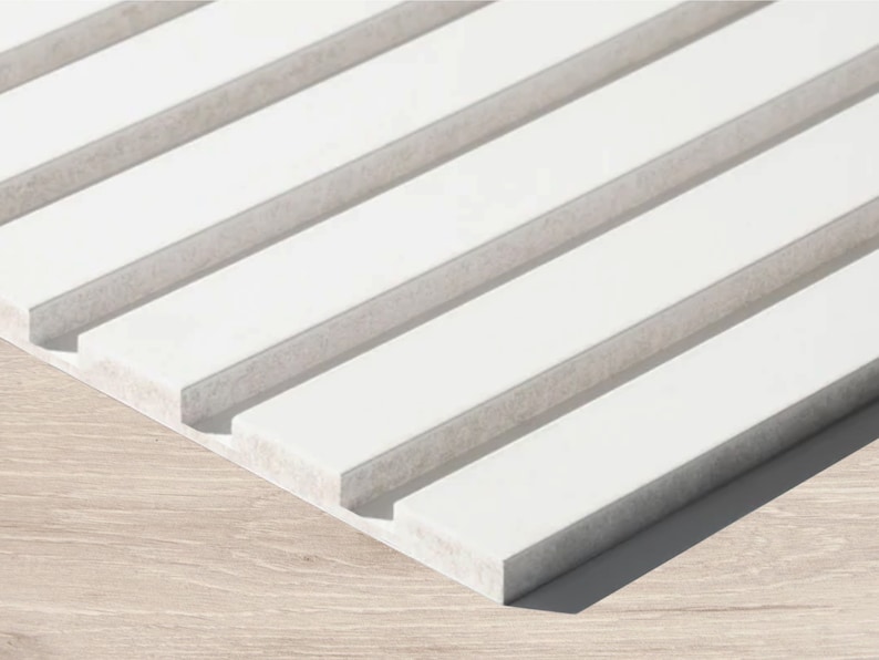 Slatted Headboard, Custom Sizes Available, Slat Wall Cover, White or ...