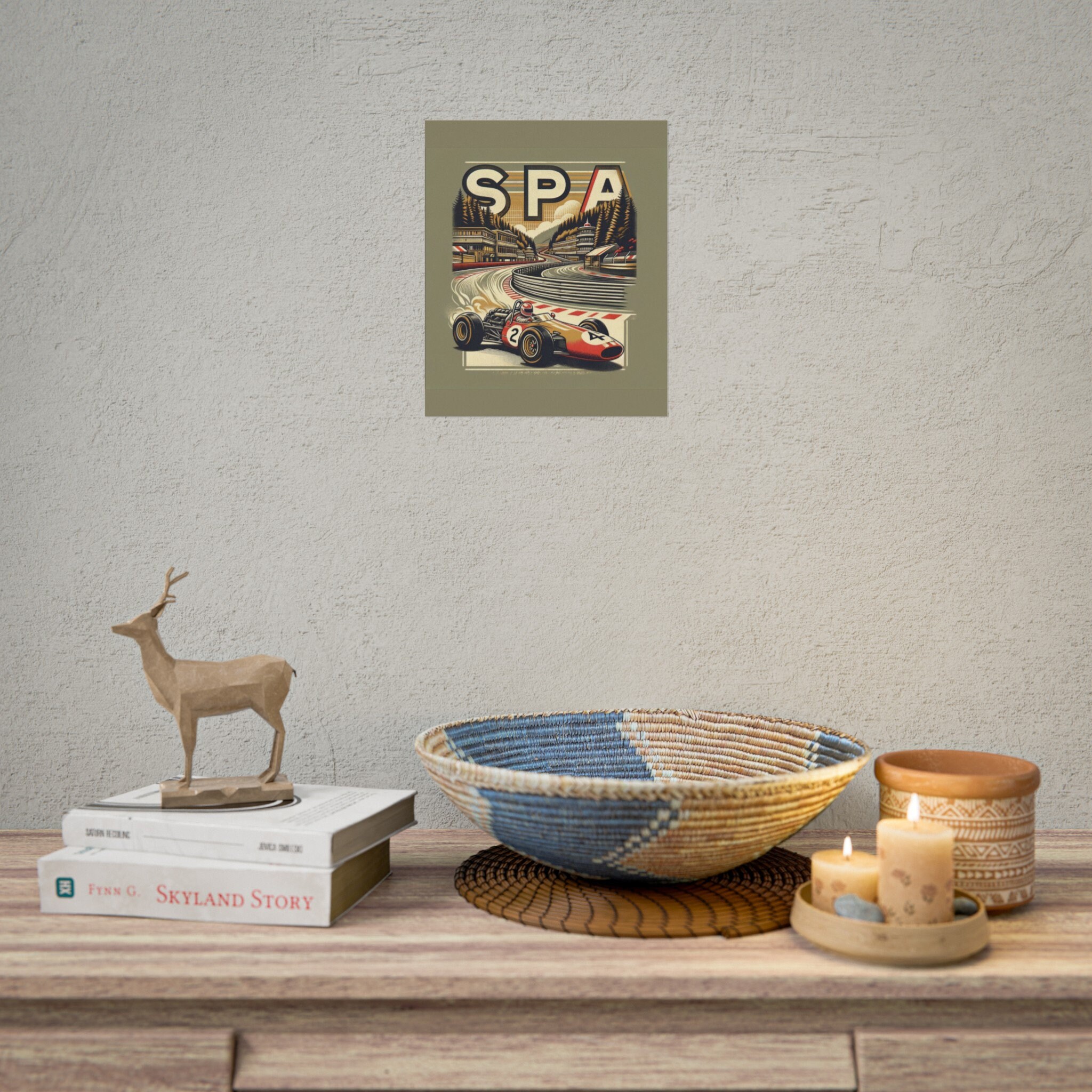 F1 VINTAGE RACING POSTER Spa Gift for Boyfriend Girlfriend College Kid ...