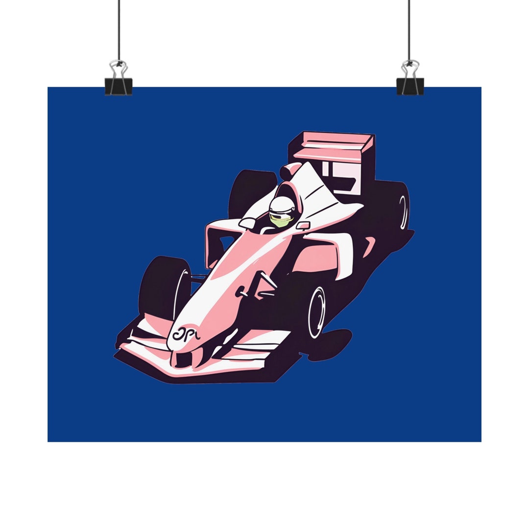 F1 Racecar Graphic Anime Poster Bedroom College Dorm Art Retro Wall Art ...