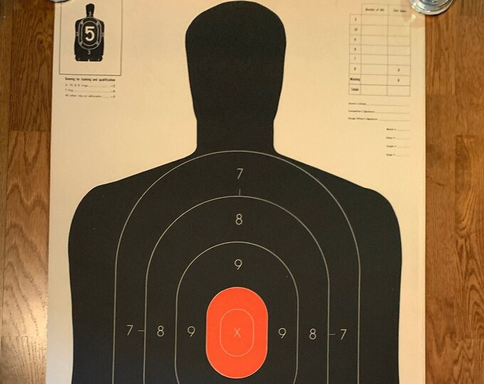 Vintage Police Shooting Target, Large, 45x24, National Target Co. - Etsy