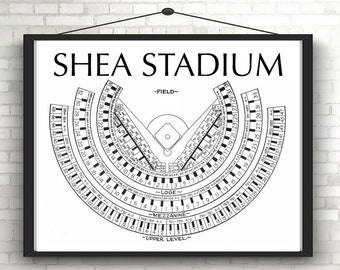 Shea Stadium Seating Chart - Etsy