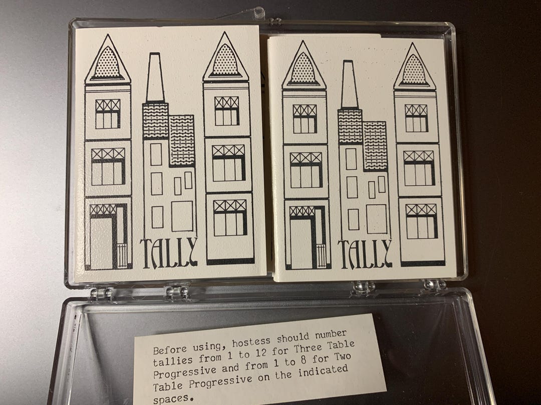 VJ Originals Reusable Bridge Tallies, Two and Three Table Progressive ...