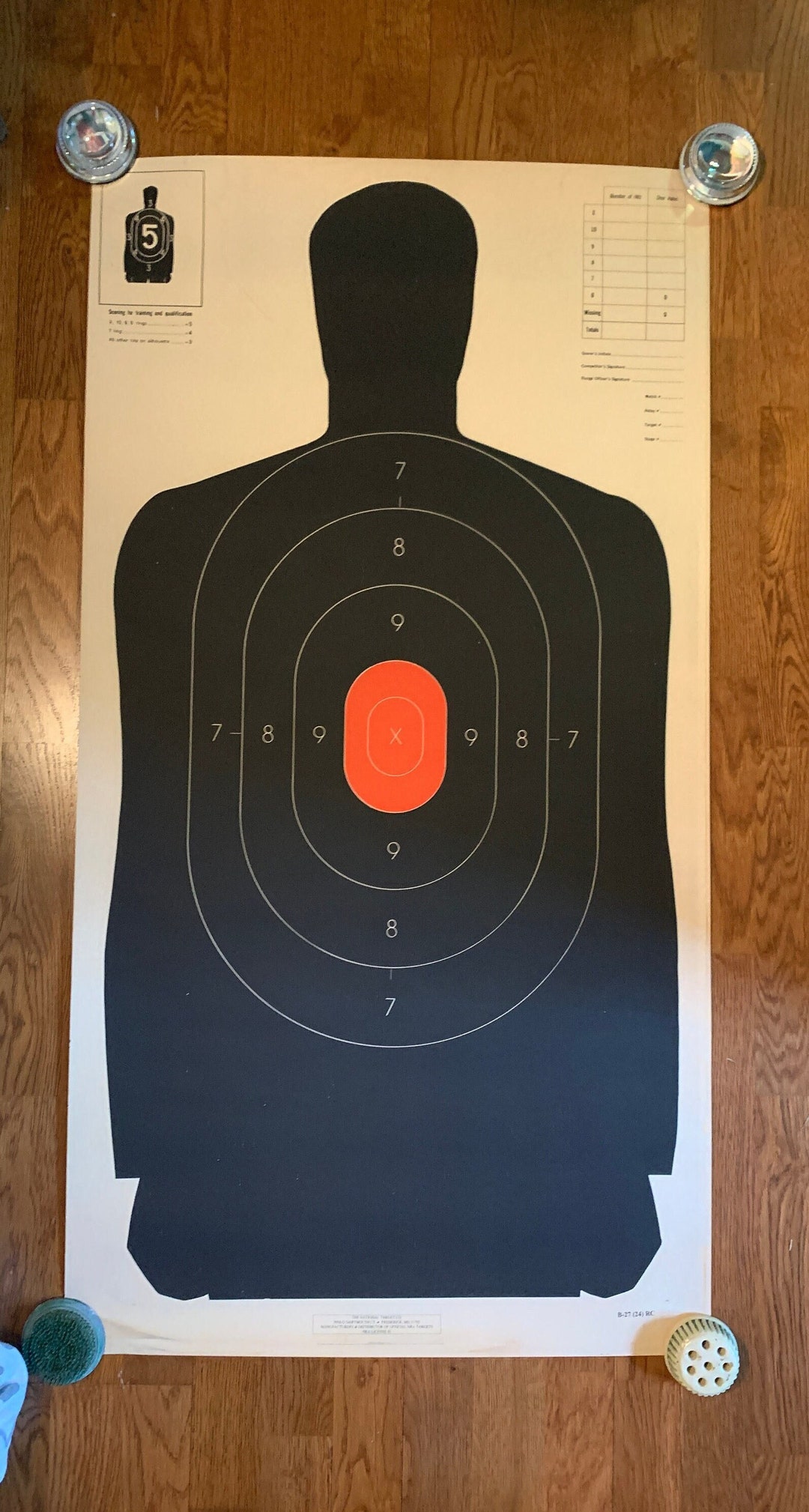 Vintage Police Shooting Target, Large, 45x24, National Target Co. - Etsy