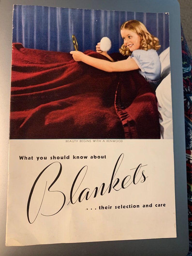 Kenwood Wool Blanket Advertising Catalog, Selection and Care of ...