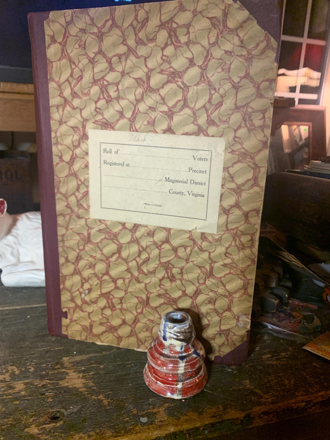 RARE Blank Virginia Voter Roll Ledger Book, Civil Rights, Voting, Poll ...