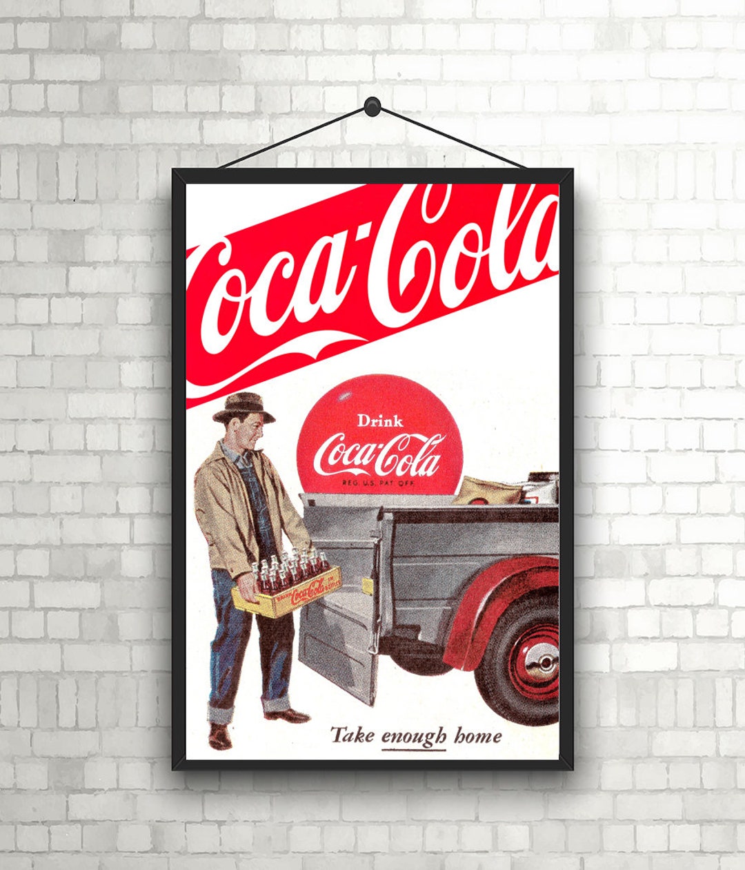 Vintage Coca Cola Advertisement, 11x17, DIGITAL DOWNLOAD, Wall Decor ...