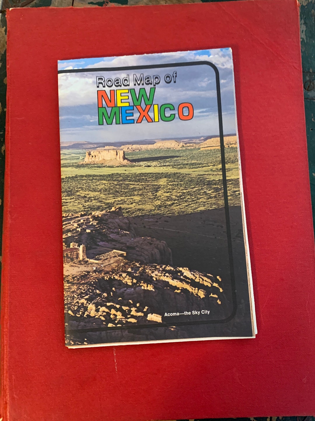 new-mexico-road-map-1974-foldout-recreational-map-color-etsy
